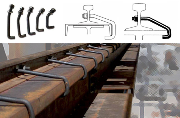 Crane Rail J Bolts for Sale--Maanshan Kingrail Technology Co.,ltd