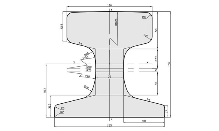 CR100 rail-Steel Rail-Maanshan Kingrail Technology Co.,ltd