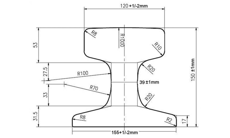Crane Rail CR100-Steel Rail-Maanshan Kingrail Technology Co.,ltd