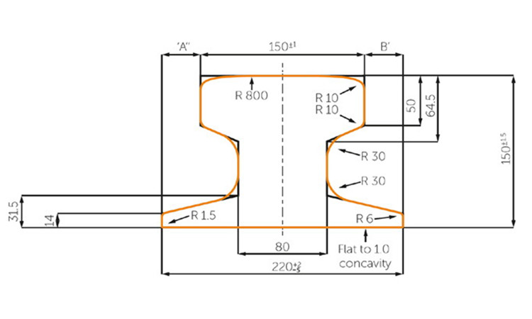 Rail A150 DIN 536-Steel Rail-Maanshan Kingrail Technology Co.,ltd