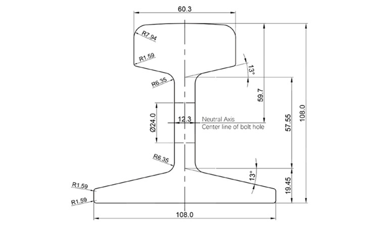 60 LB Rail for Sale-Steel Rail-Maanshan Kingrail Technology Co.,ltd